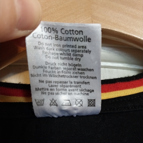 Made For You | Tops | Vtg Deutschlandgermany Black Ringer Tee | Poshmark